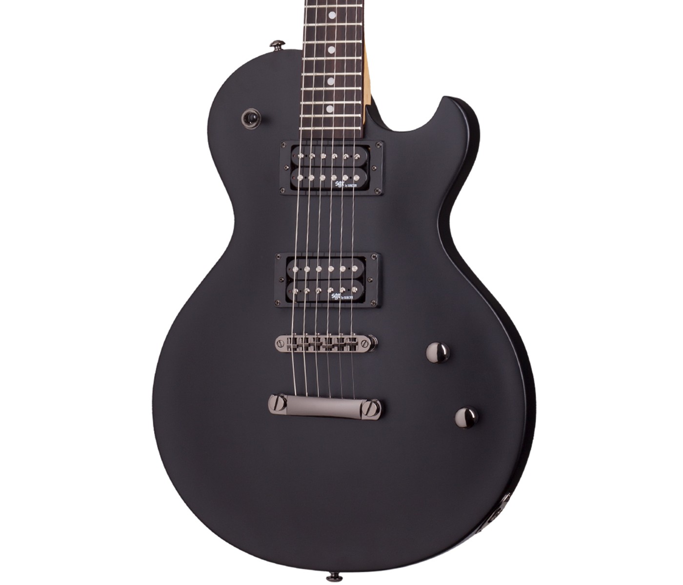 Schecter 3842 Solo II SGR Electric Guitar - Midnight Satin Black | High-Performance Tone